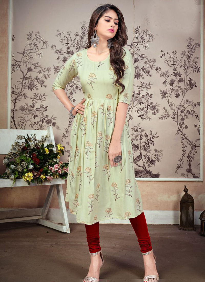 Netflix Nayra Cut Latest Fancy Rayon Kurtis Collection Catalog