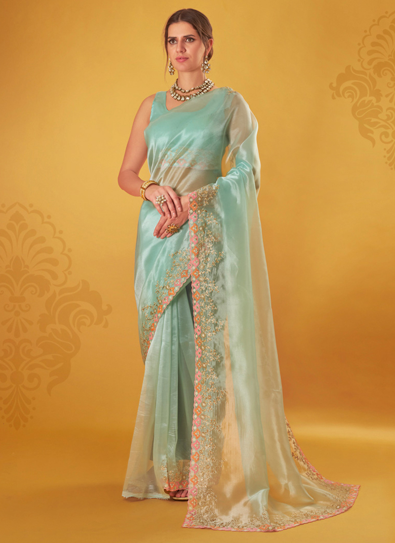 Vol 34 Party Wear Latest Designer Thread Work Sarees Collection Catalog