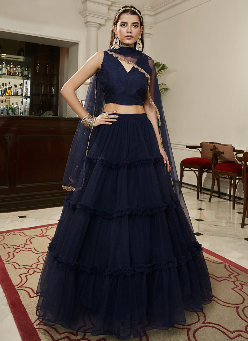 Royal Saga Vol 6 Georgette Net Wholeslae Lehenga Cholis 4 Pieces ...