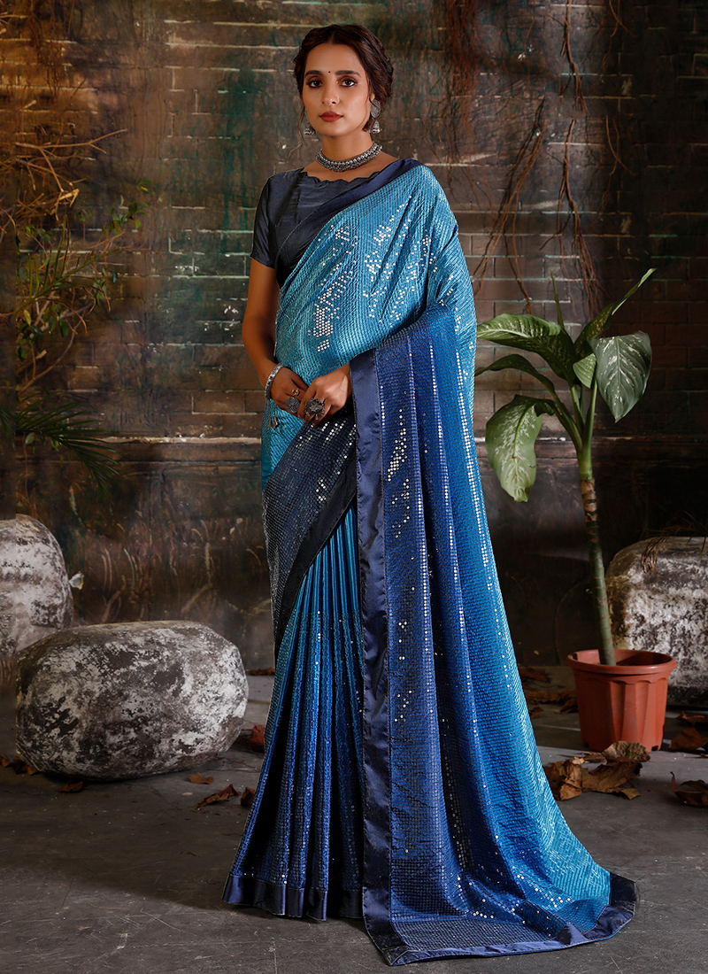 Shaded Sarees For Reception