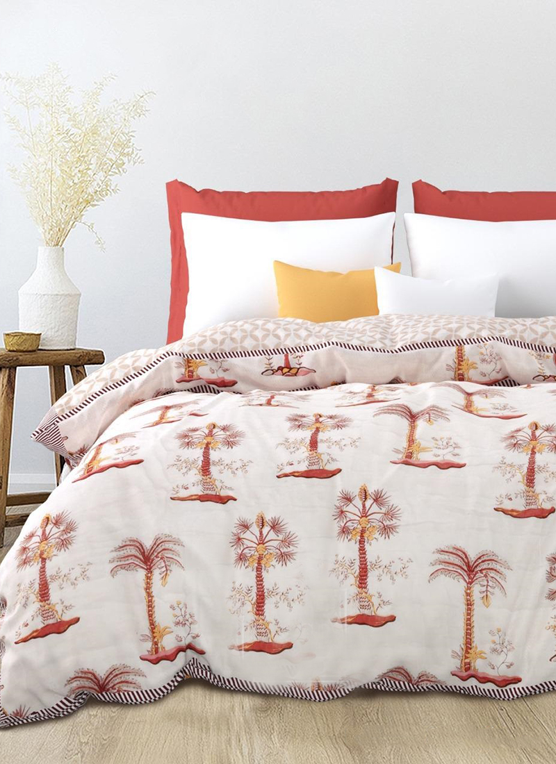 Flamingo3 90*108 Pure Malmal Cotton Wholesale Double Bed Razai Dohar 7 ...