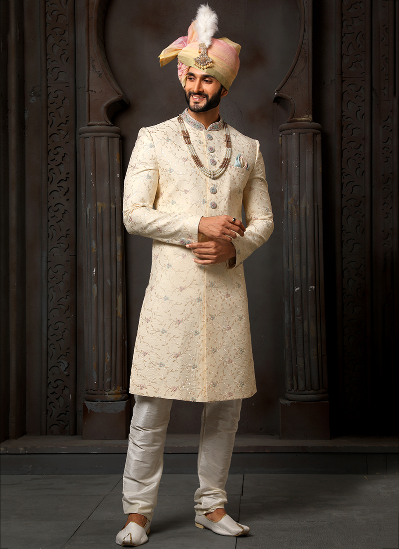 Wedding Wear Readymade New Designer Thread Work Sherwanis Collection ...