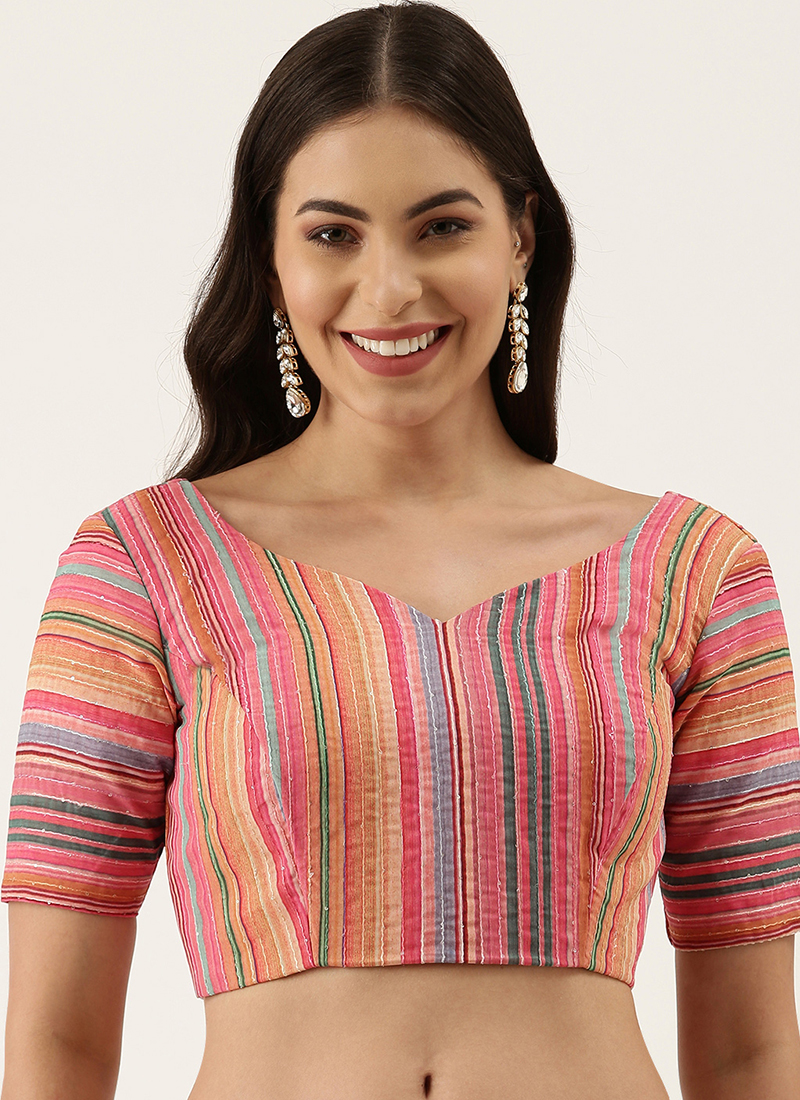 Stylish Look Wedding Wear Heavy Silk Readymade Blouses Collection Catalog