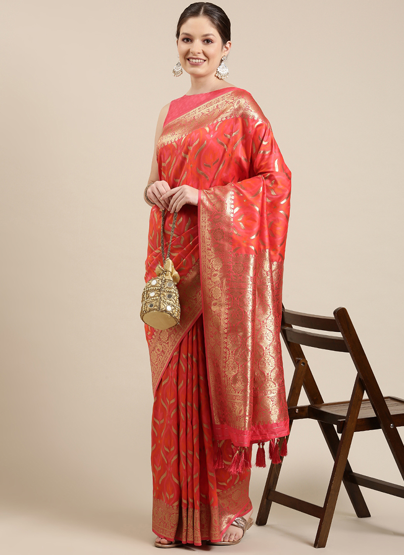 Wooven Design Heavy Silk Festival Wear Sarees Collection Catalog