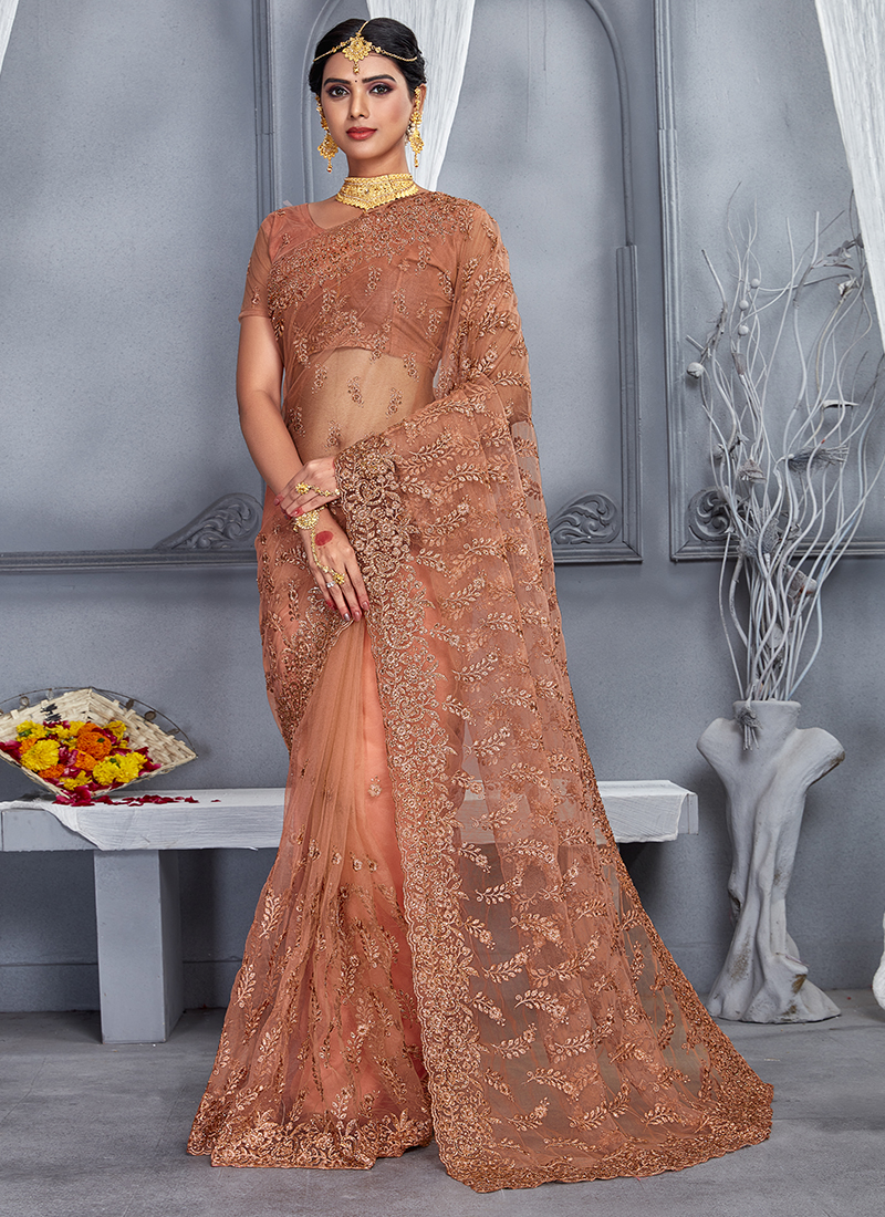 Ishita Heavy Net Resham Embroidery Wedding Sarees Collection Catalog
