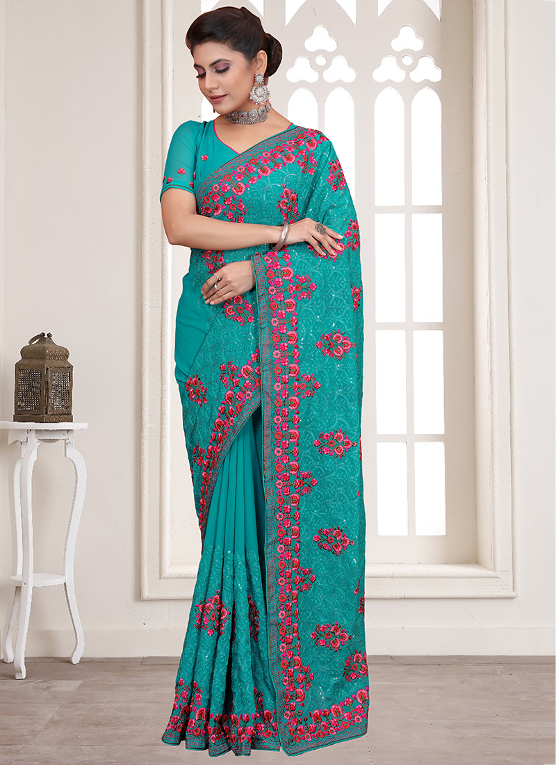 Sareegirl Georgette Wholesale Sarees 7 Pieces Catalog Catalog