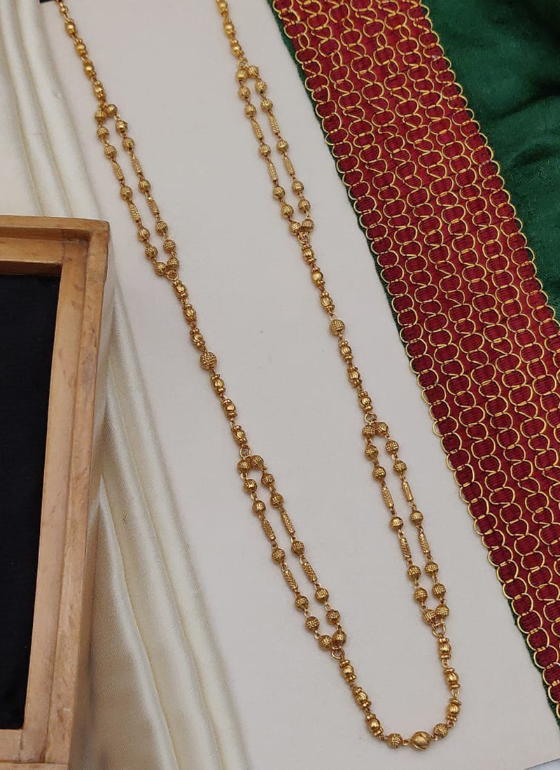 Buy Shining Beautiful Desinger Brass High Gold Fancy Mala Online From ...