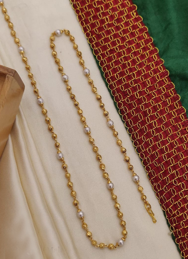 Buy Trendy Beautiful Desinger Brass High Gold Fancy Mala Online From ...