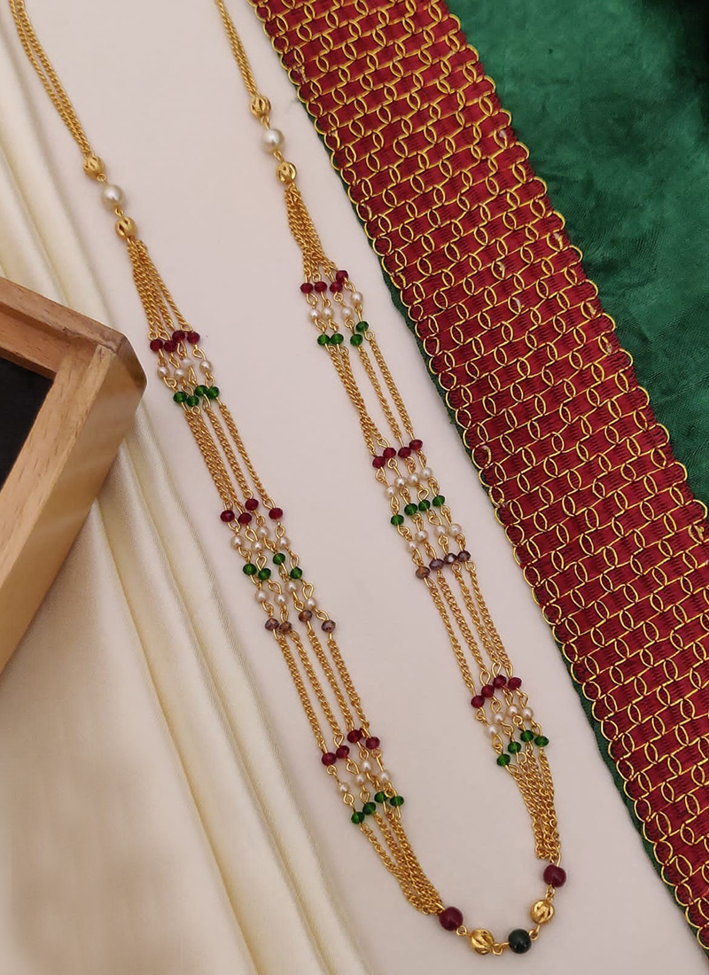 Buy Latest Brass High Gold Beautiful Desinger Fancy Mala Online From ...