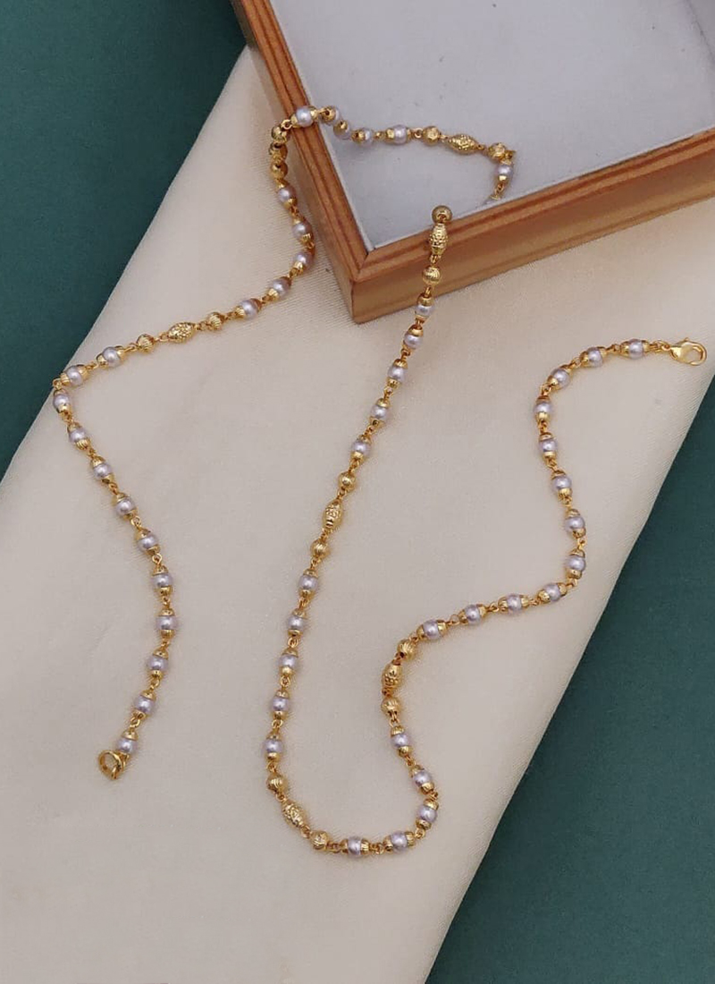 Buy Shining Brass High Gold Beautiful Desinger Fancy Mala Online From ...