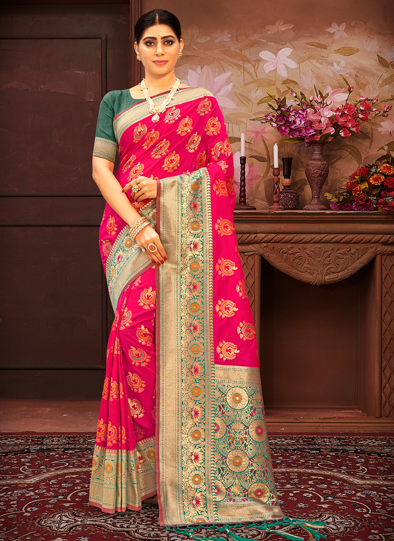 Kama Khaya Banarasi Silk Wholesale Sares 6 Pieces Catalog Catalog