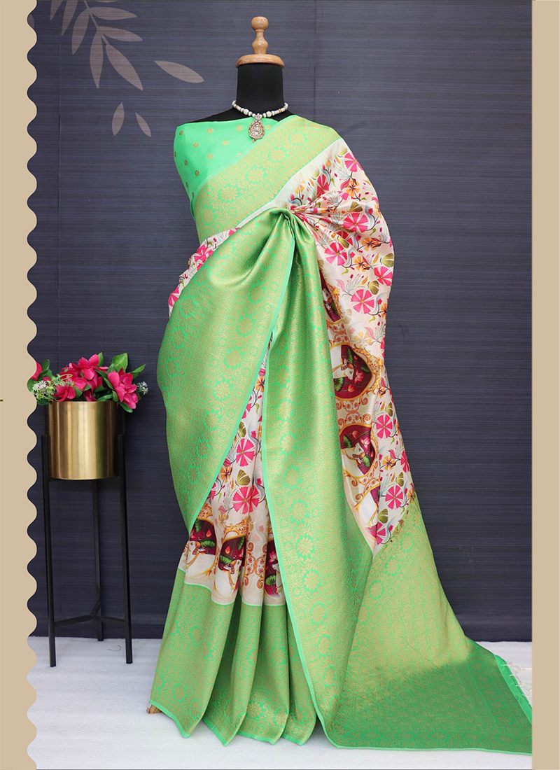 MBS Jacquard Weaving Wholesale Pattu Sarees 18 Pieces Catalog Catalog