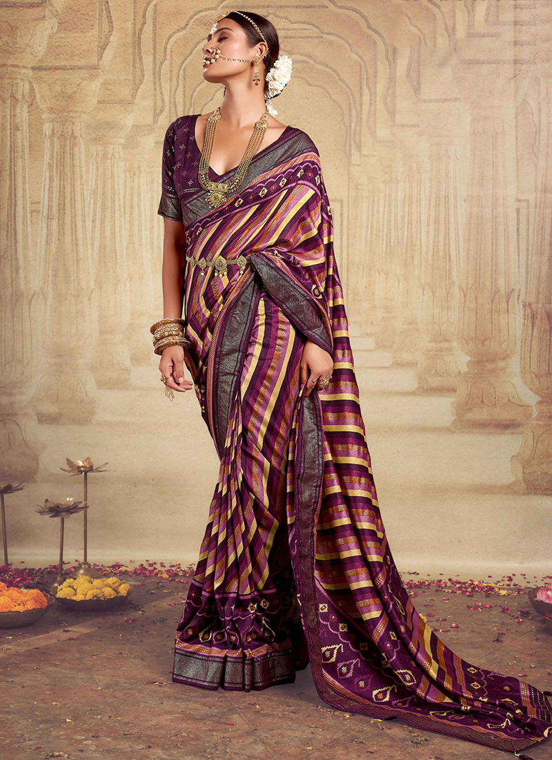 Devnandini Tussar Dola Silk Wholesale Sarees 6 Pieces Catalog Catalog