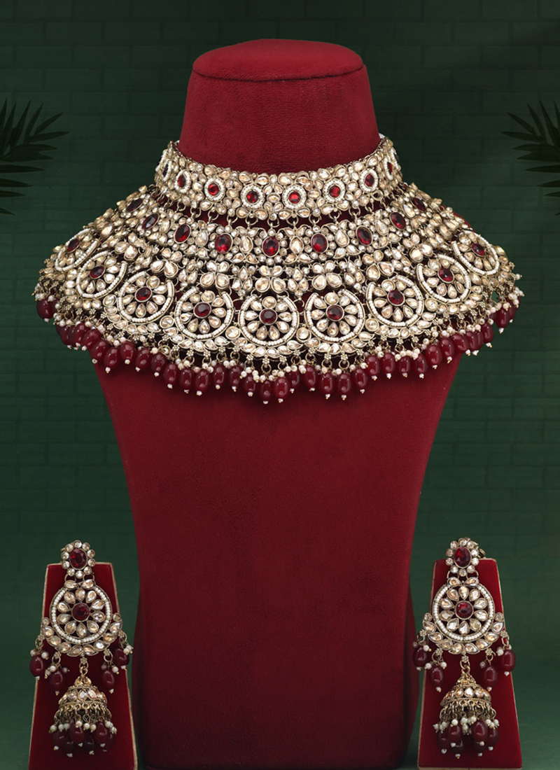 Green Color Kundan Dulhan Set Catalog