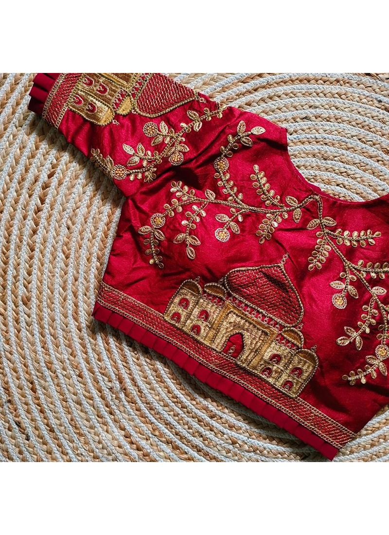 Taj Fentam Silk Wholesale Readymade Blouses 10 Pieces catalog Catalog