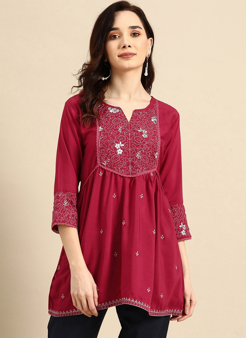 Priyanshi Viscose Rayon Wholesale Readymade Short Top 10 Pieces Catalog ...