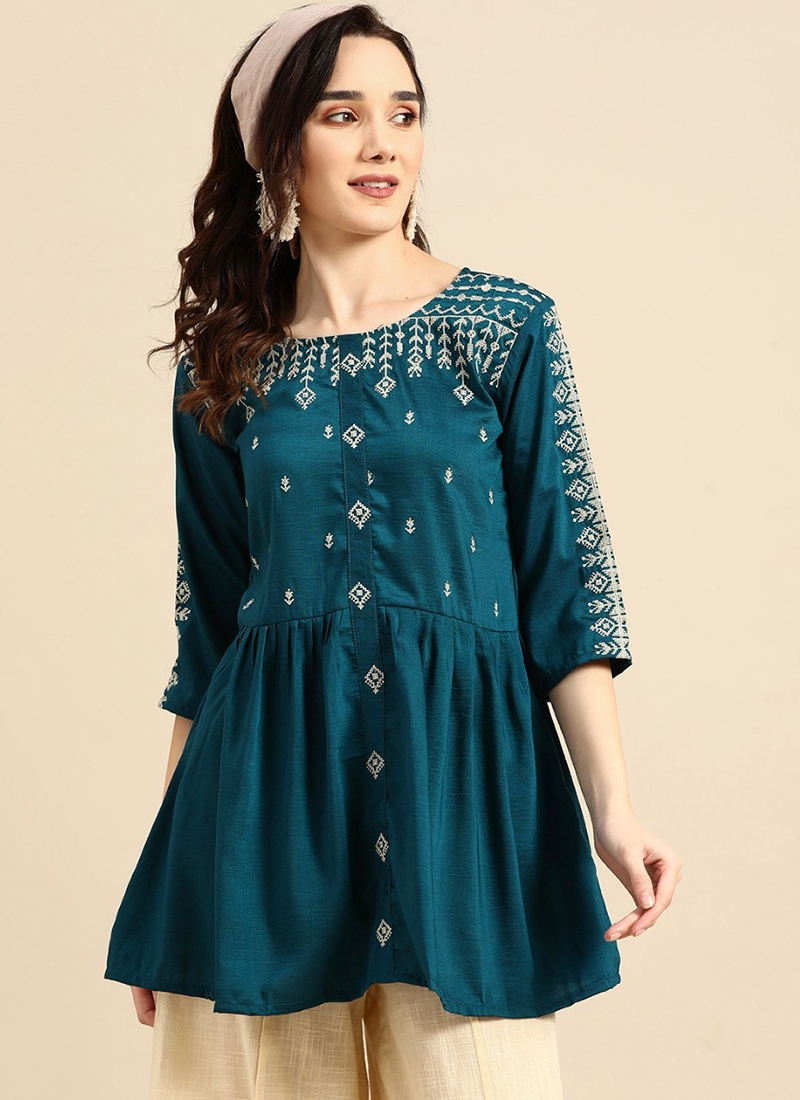 Priyanshi Viscose Rayon Wholesale Readymade Short Top 10 Pieces Catalog ...