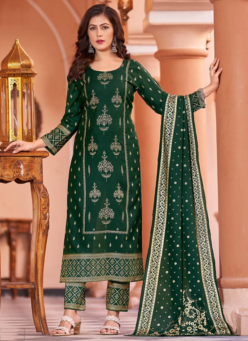 Buy Green Rayon Digital Printed Festival Wear Readymade Kurti With Pant ...