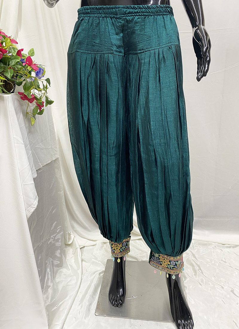 Buy Morpeach Chiffon Hand Work Wedding Wear Readymade Afghani Pant Suit ...