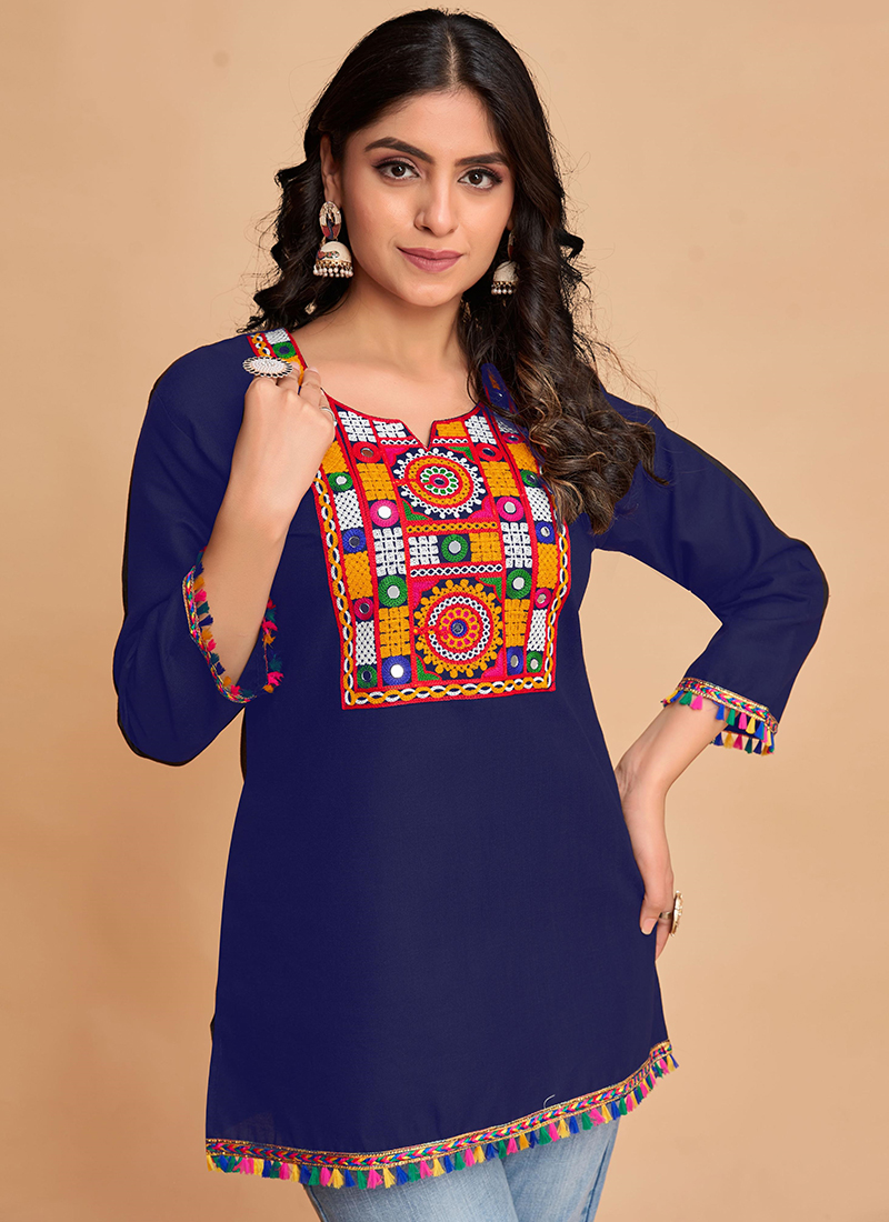 Cotton Navratri Wear Readymade Top 3 Pieces Catalog Catalog