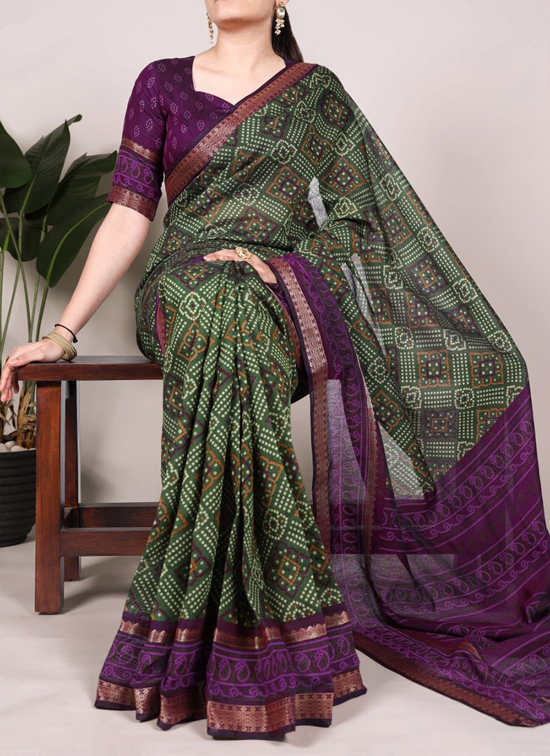 Chanderi Daily Wear Saree 4 Pieces Catalog Catalog