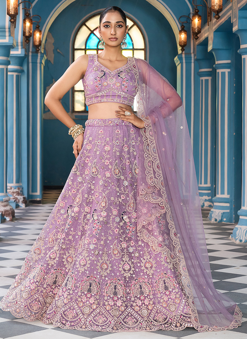 Net Wedding Wear Lehenga Choli 3 Pieces Catalog Catalog