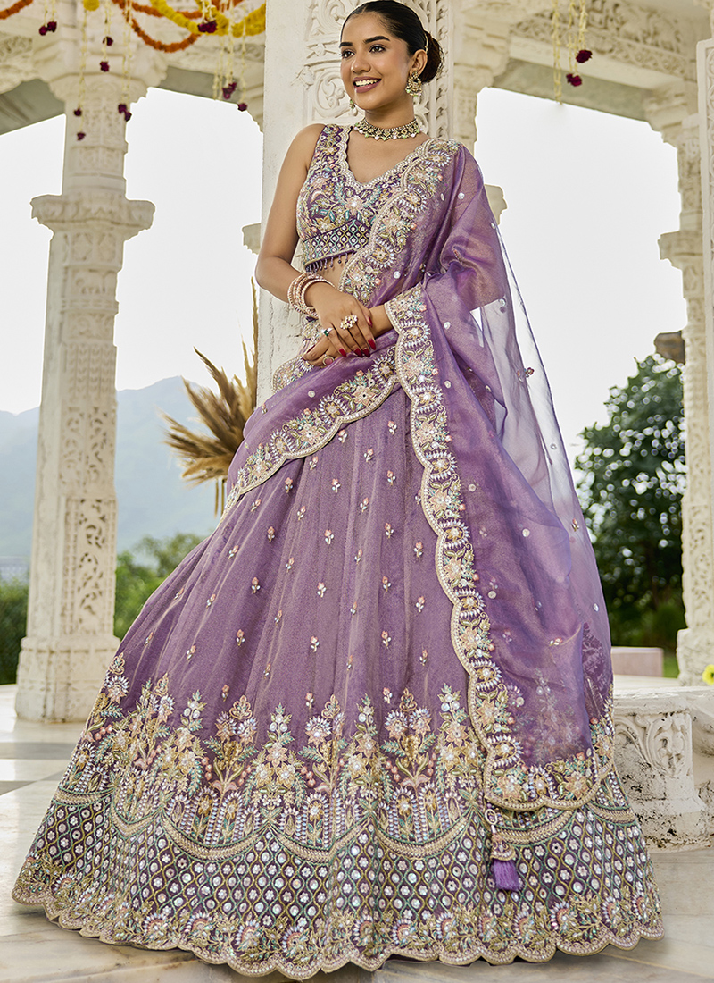 Satin Silk Wedding Wear Readymade Lehenga Choli 2 Pieces Catalog Catalog