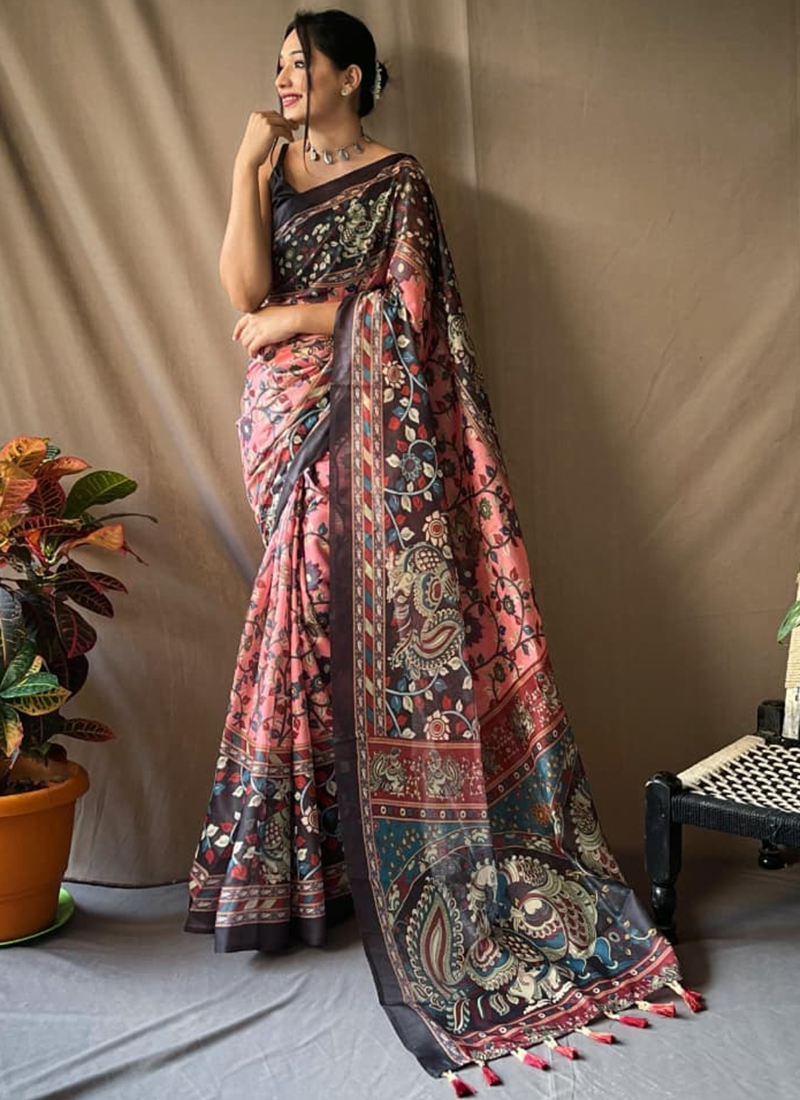 Cotton Casual Wear Saree 5 Pieces Catalog Catalog