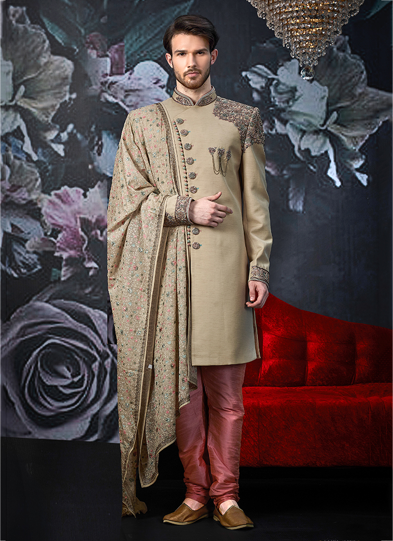 Indo Western Style Exclusive Designer Grooms Sherwanis Collection Catalog